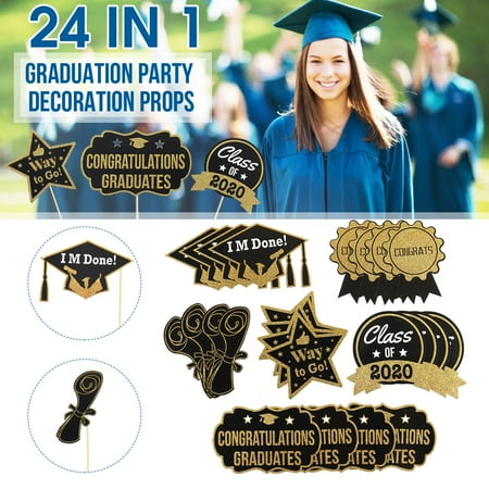 Graduation Party Photo Booth Props Congrats Class Of 2020 Graduation ...