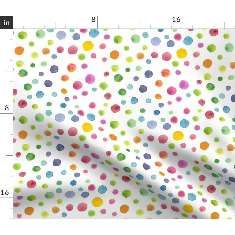 Rainbow Dots Fabric