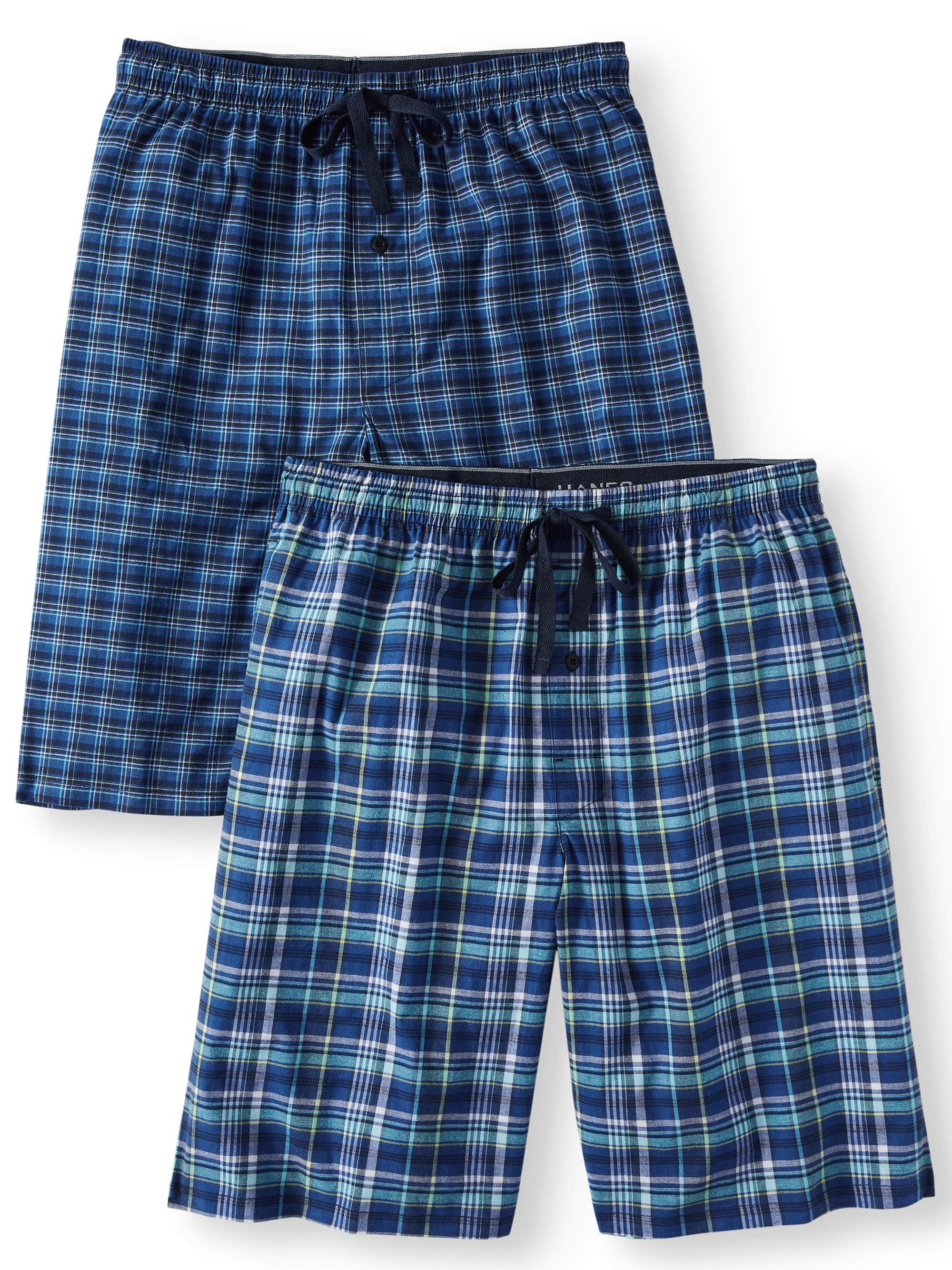 Hanes Hanes Mens Big And Tall 2 Pack Stretch Woven Tagless Sleep