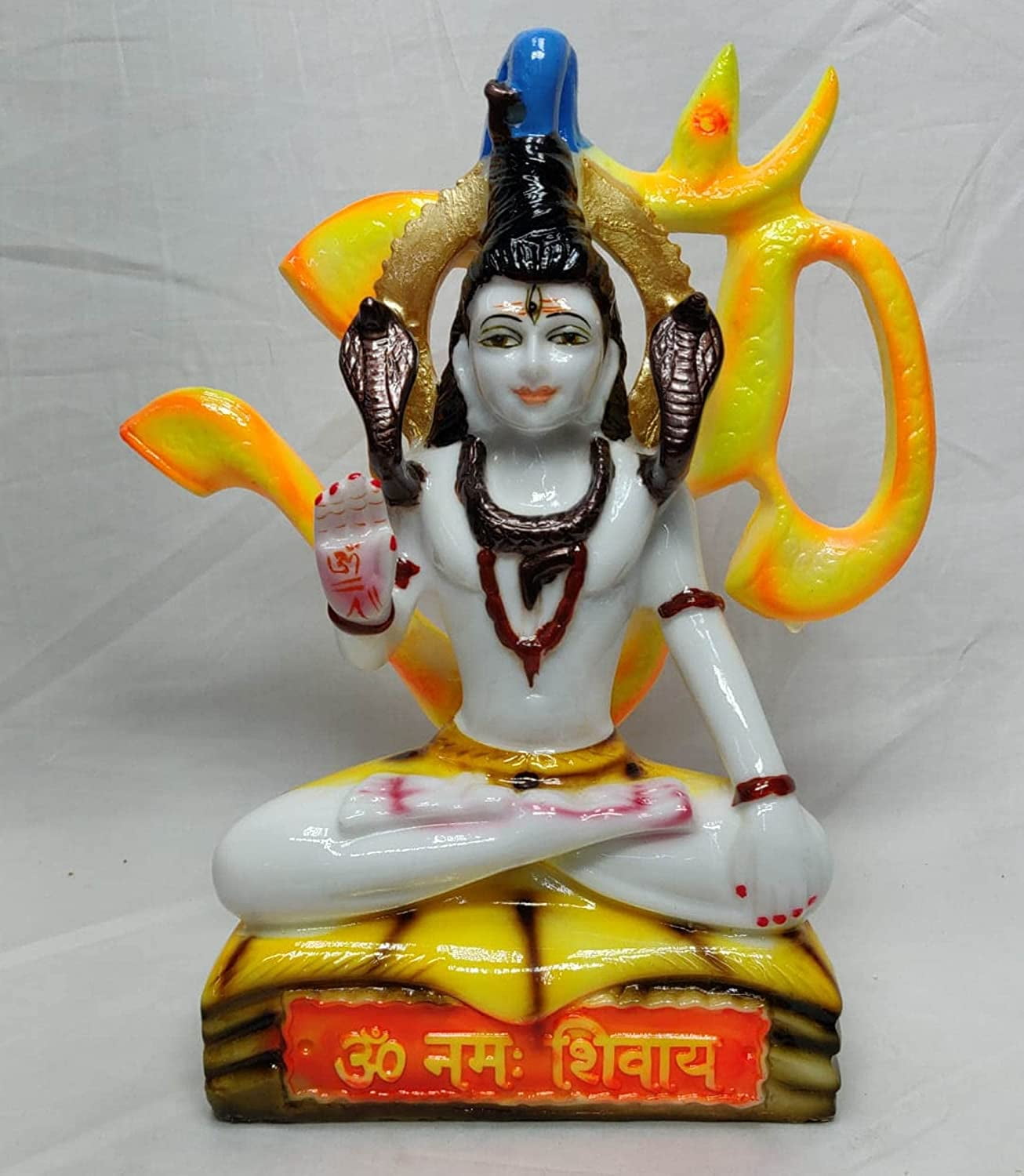 Shiva Statue with Om Symbol Lord Shiva Idol Sculpture Mahadev Figurine ...