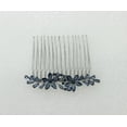 Faship Gorgeous Dark Blue CZ Crystal Floral Hair Comb - Walmart.com