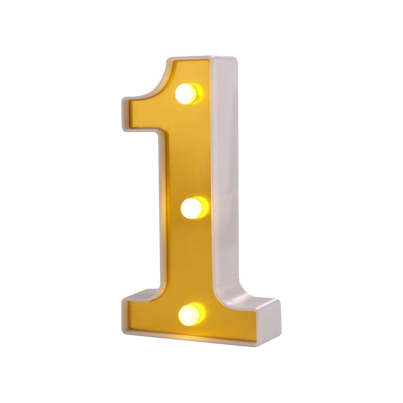 Gold 16CM LED letters Lights Name Wedding Party Birthday Valentine's ...