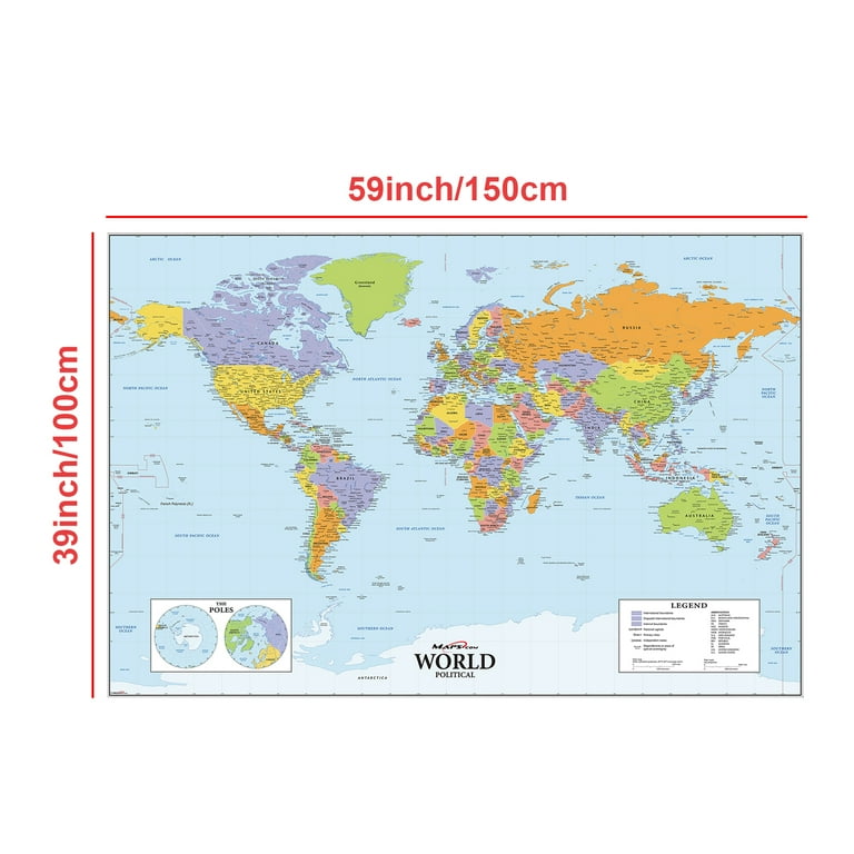 RMC World Wall Map Poster Signature Series SwiftMaps, 52% OFF