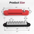 Power Distribution Block 12V 150A 1/4" Stud Marine Bus Bar 12 Volt DC ...