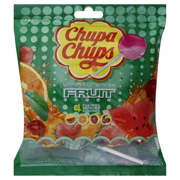 Chupa Chups Assorted Fruit Flavor Lollipops, 5.08 Oz., 12 Count – BrickSeek