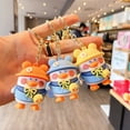 Cartoon Duck Backpack Keychain, Cute Unisex Key Accessory, Durable PVC ...