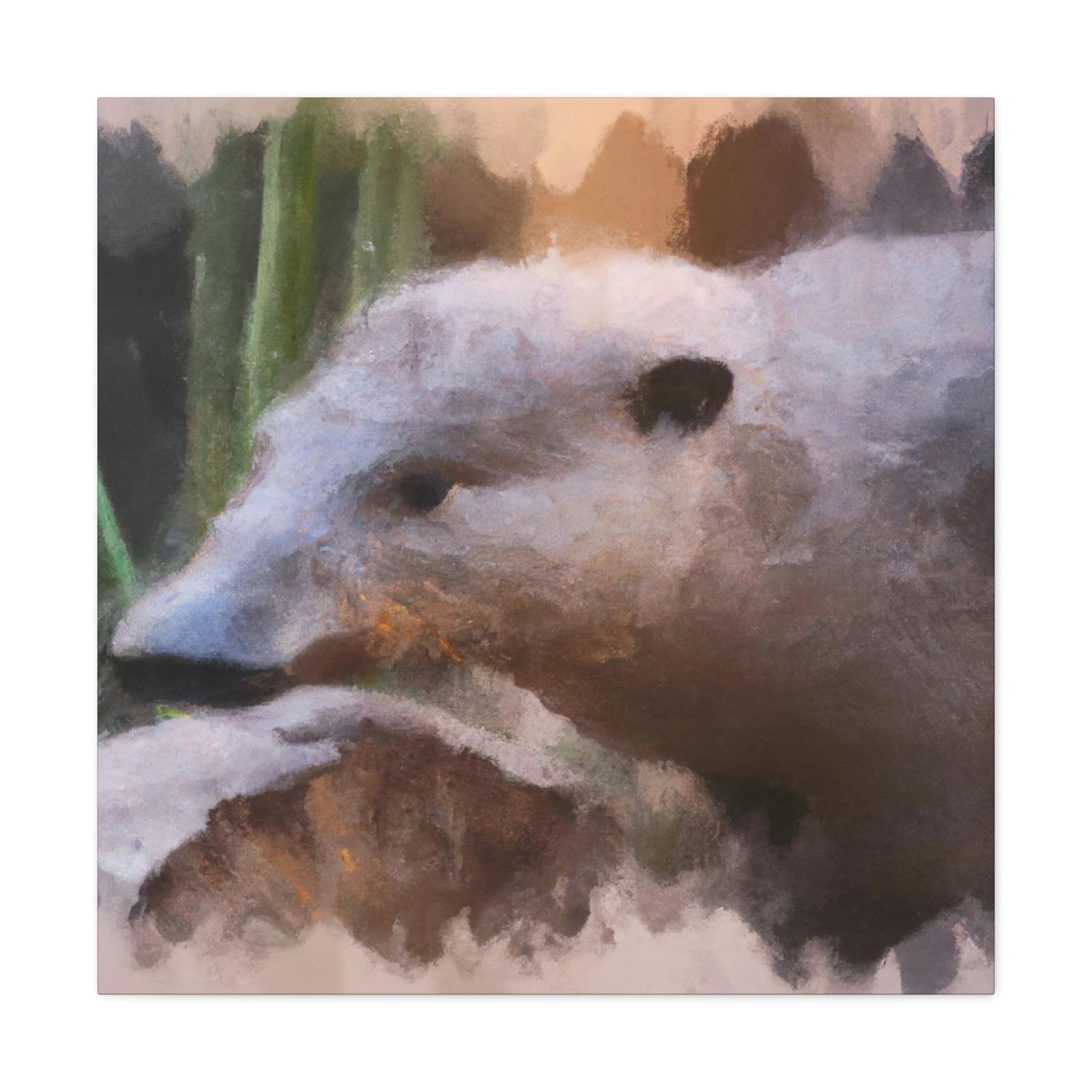 Platypus Portrait Abstract - Canvas - Walmart.com