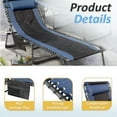 Devoko Outdoor Patio Metal Lounge Chairs, Adjustable & Foldable Chaise ...