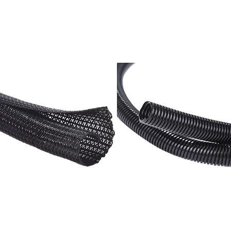 25ft – 3/8 inch Split Wire Loom Tubing and 10ft – 1/2 inch Split ...