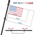 OLIYNEDY 6ft Tangle Free Flag Pole for House Garden Flag Pole Flag ...