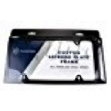Mercedes-Benz Chrome Star Logo Black Steel License Plate, Genuine ...