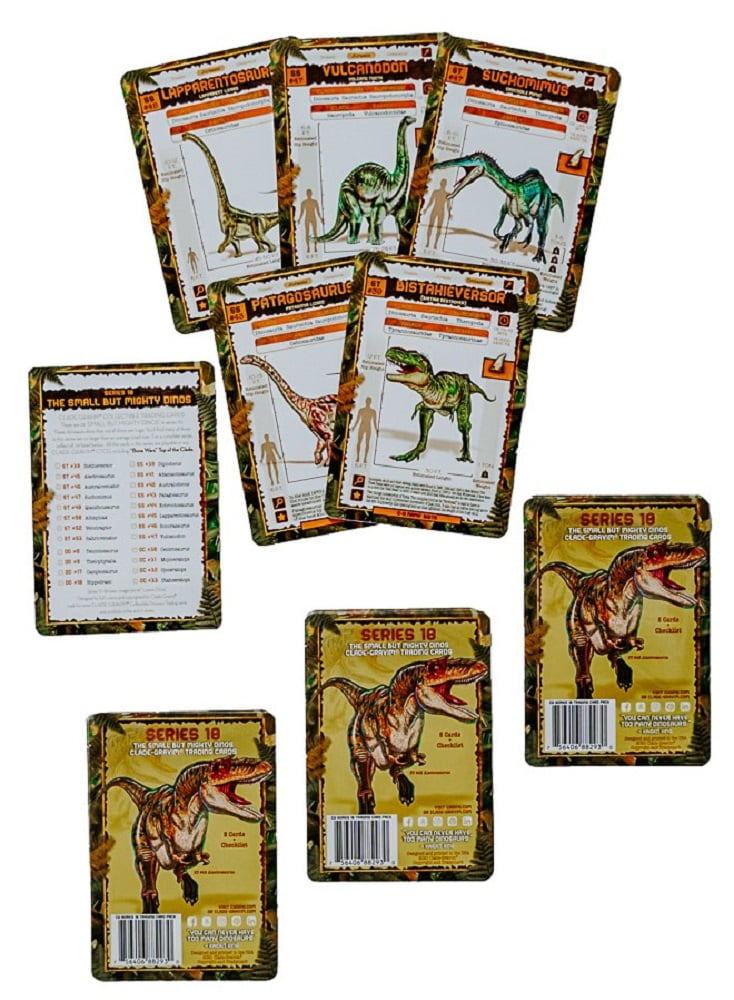 Clade-Gravim Dinosaur Trading Cards for Boys Girls Adults Bundle Series ...