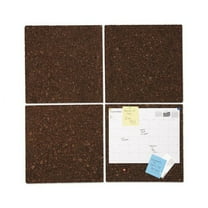 Quartet Dark Cork Board Tiles, 12" x 12", Frameless, 4 Pack (15050Q ...