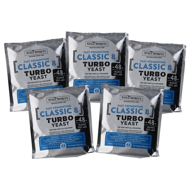 Still Spirits Turbo Classic 8 Yeast (Pack of 5) - Walmart.com