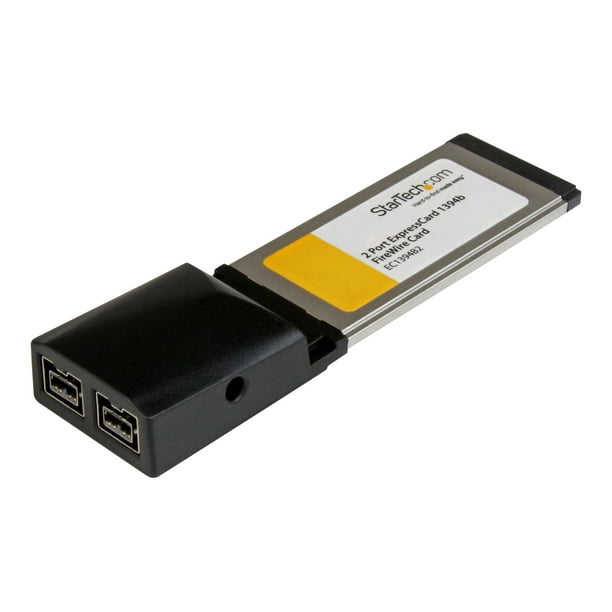 StarTech 2 Port ExpressCard 1394b FireWire Laptop Adapter Card ...