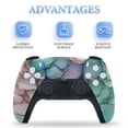 Colorful Stained Glass Pattern Console Skin Bundle for PS5 Pro Slim ...
