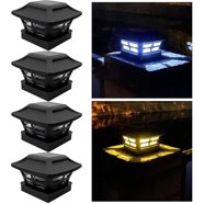 Dual Modes Solar Lamp Post Light for 4x4 Wooden/Vinyl Posts, LED Patio ...