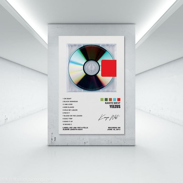 Yeezus Album Cover Art YEEZUS Kanye West Cover Art 12x12” Acrylic