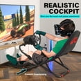 ZHZIRO Racing Simulator Cockpit, Gaming Chair for PS5, Logitech ...