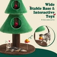Allewie 63" Cat Tree Christmas Tower Condo for Cats with toys, Green ...