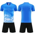 AHTJRT Kids Soccer Sets Color Block Short Sleeve T-Shirt and Shorts 2 ...