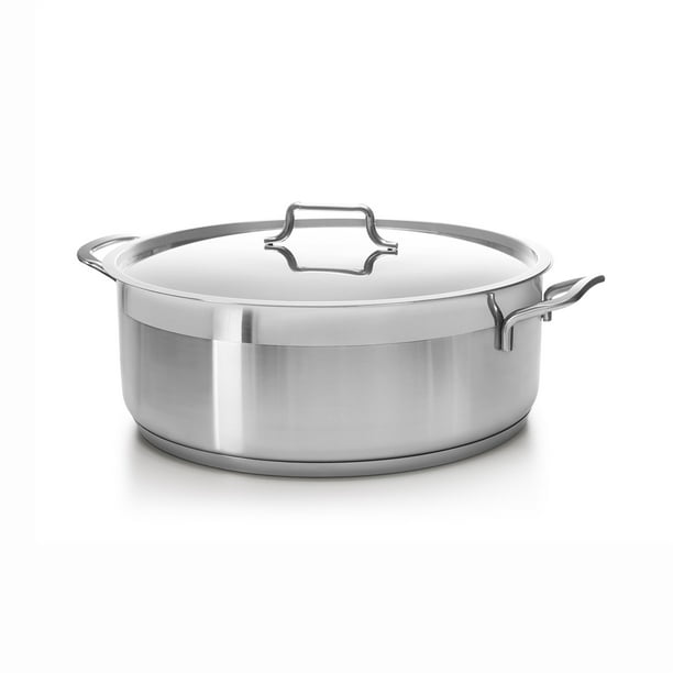 Hascevher Classic 18/10 Stainless Steel Dutch Oven Covered Stockpot ...