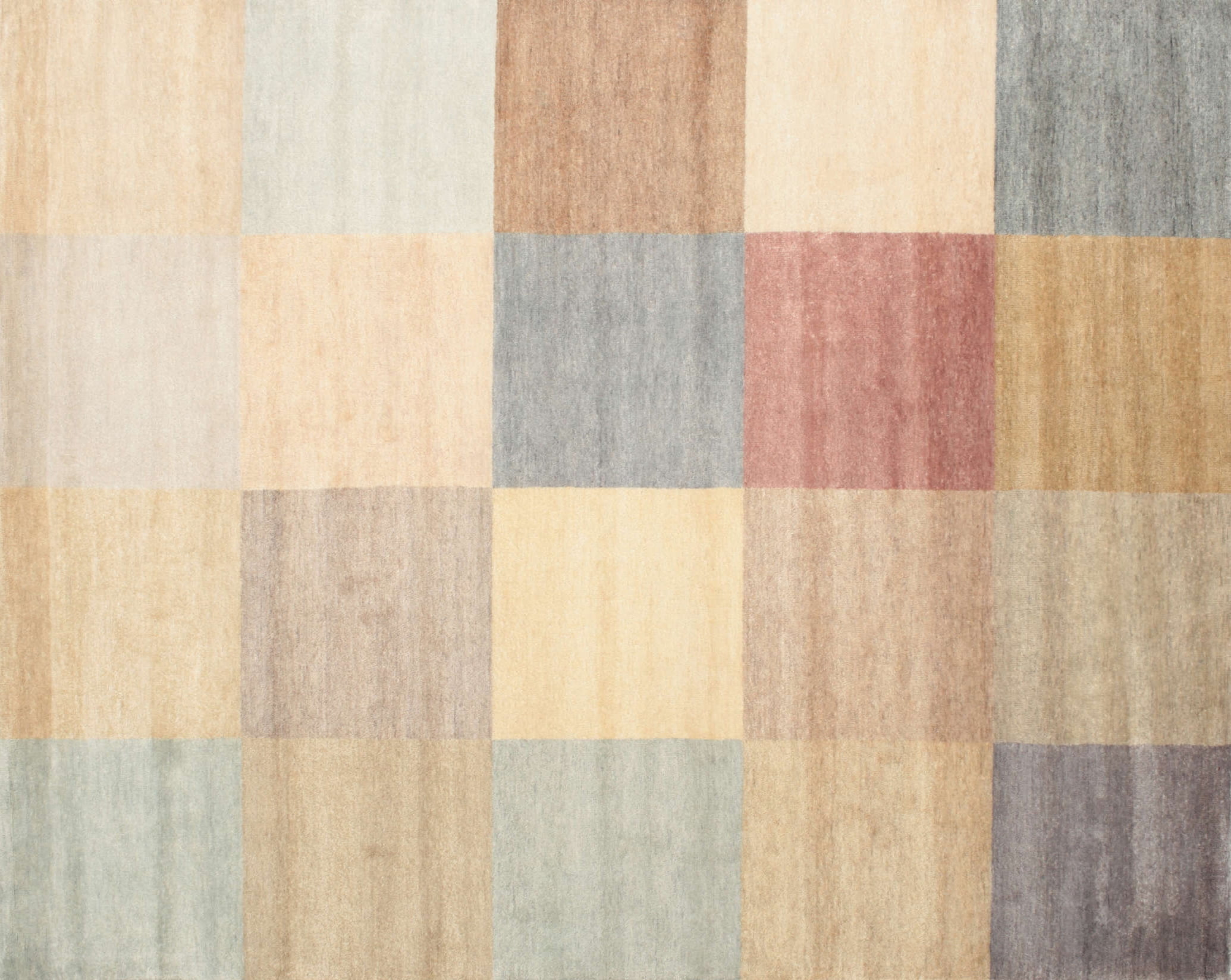 Ahgly Company Indoor Rectangle Contemporary Khaki Gold Checkered Area ...