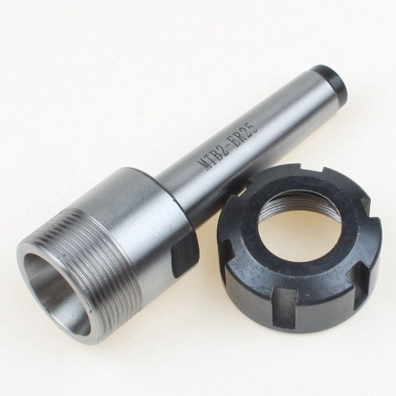 ER25 MT2 M10 Drawbar CNC Milling Steel Material Collet Chuck Holder NEW ...