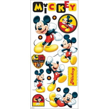 Mickey Mouse Clubhouse Raised Stickers | Sheet Of 15 - Walmart.com