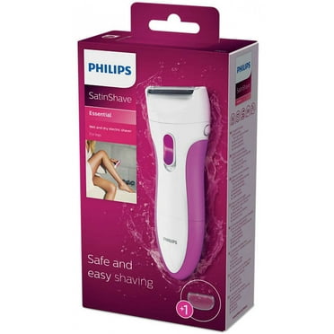 Philips Beauty SatinShave Essential Women's Wet & Dry Electric Shaver ...