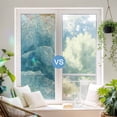 Coastal Ocean Waves Window Privacy Film, Rainbow Film Decorative Window ...