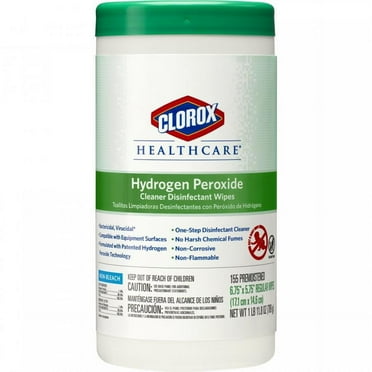 Clorox Hydrogen Peroxide Disinfecting Wipes, Antiseptic Medical ...