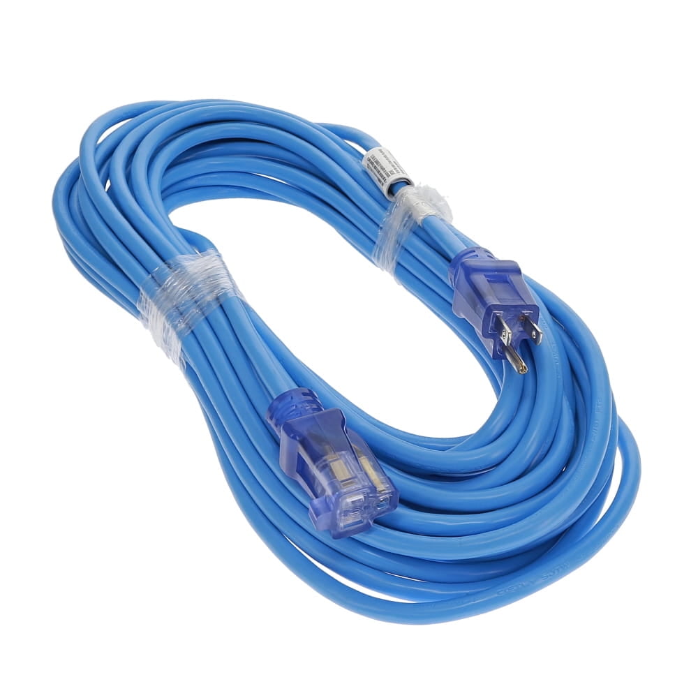 Cable Central LLC (20 Pack) 50Ft 14/3 SJTW Blue Power Extension Cord ...