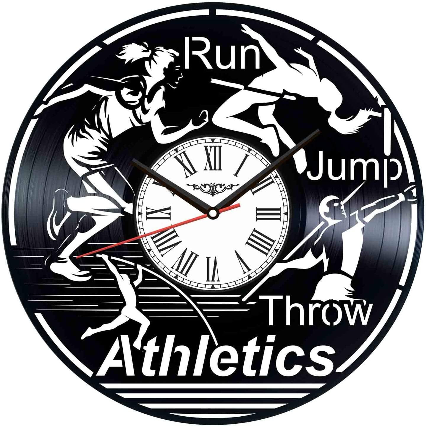 Athletics Vinyl Record Wall Clock Retro style Wall clock Silent Home ...