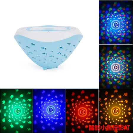 Colorful Fish Pattern Floating Pool Lights - 2PC Color Changing ...