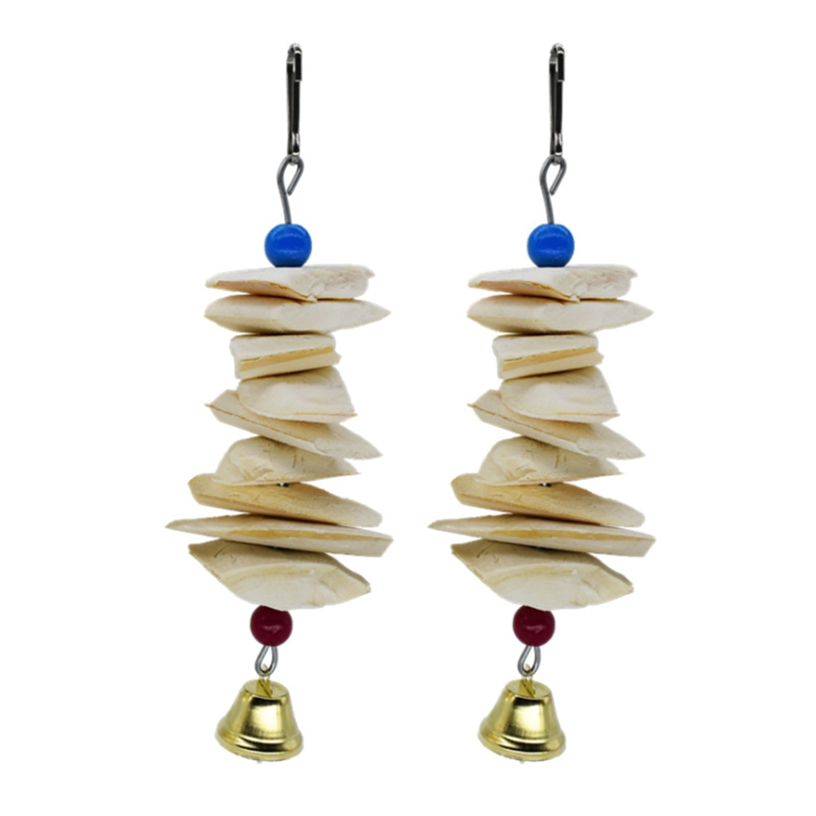 2PCS Bird Cuttlebone Chew Toy Cuttlefish Bones Parrot Cage Toys for ...