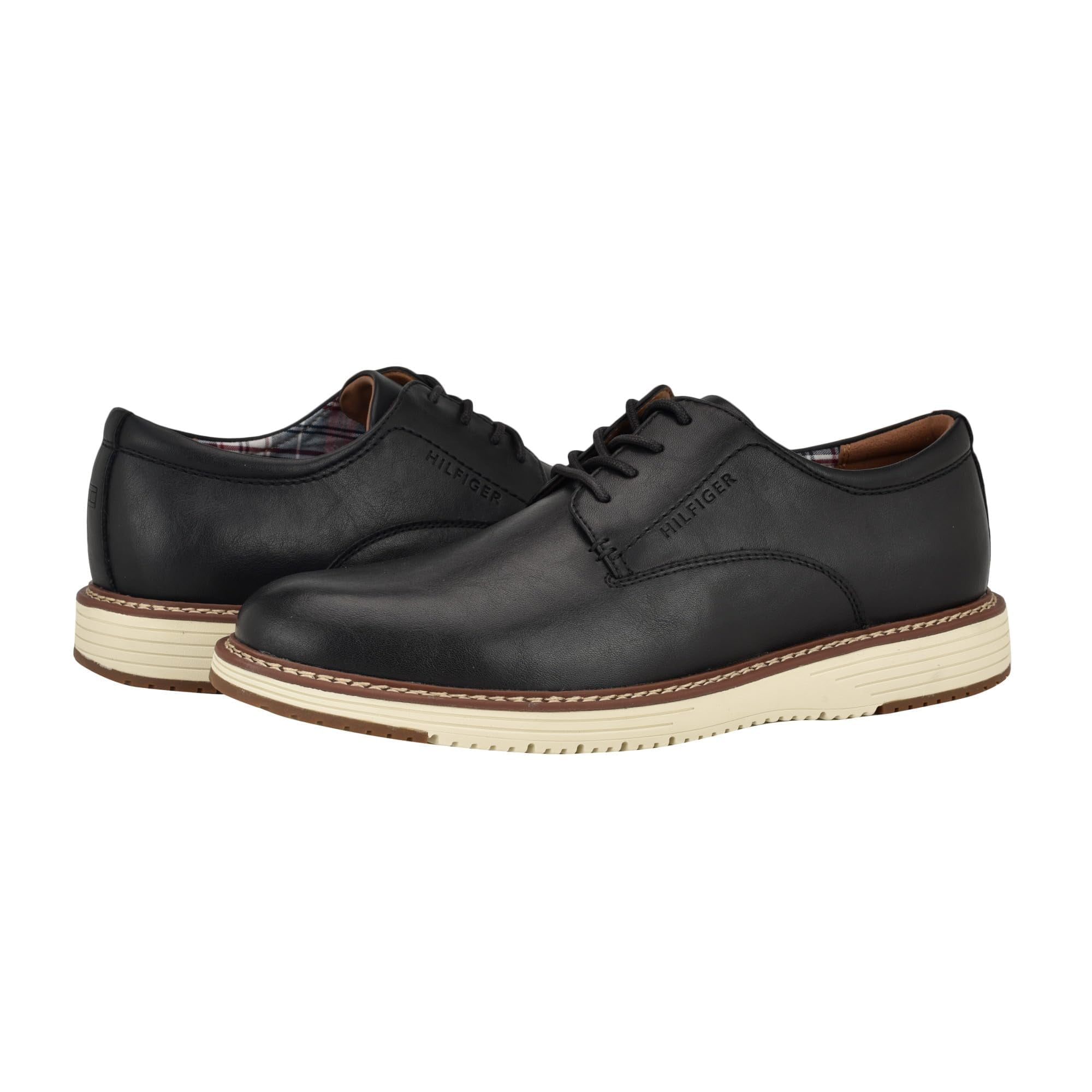Zapatos Tommy Hilfiger Hiday Oxford para hombre negros 001 9.5US ...