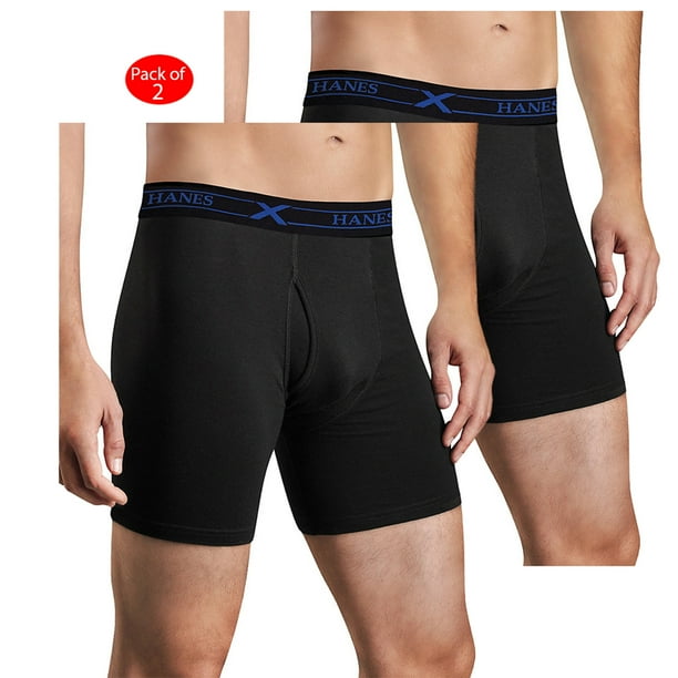 Hanes Hanes Mens Tagless Ultimate X Temp Boxer Briefs With Comfort