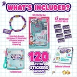 STICKI ROLLS Sticker Book, Wearable Holographic Sticker Bracelet, 50 ...