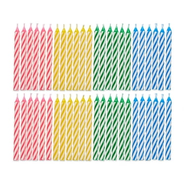 Birthday Candles, Assorted, 24ct - Walmart.com