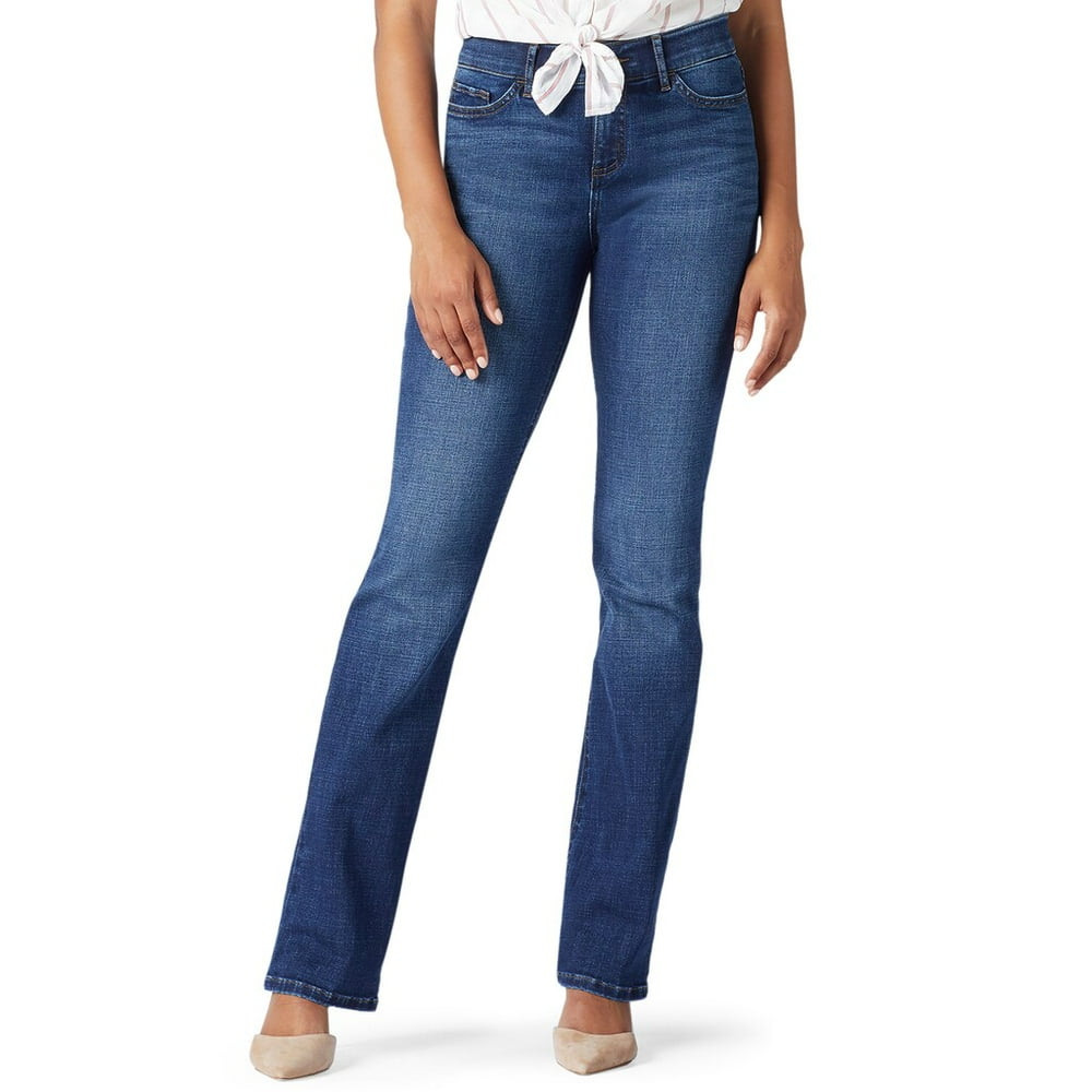 Lee Womens Lee Flex Motion Regular Fit Bootcut Jeans Cascade