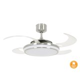 Fanaway Evo1 Retractable 4-blade LED Lighting with Remote Ceiling Fan ...