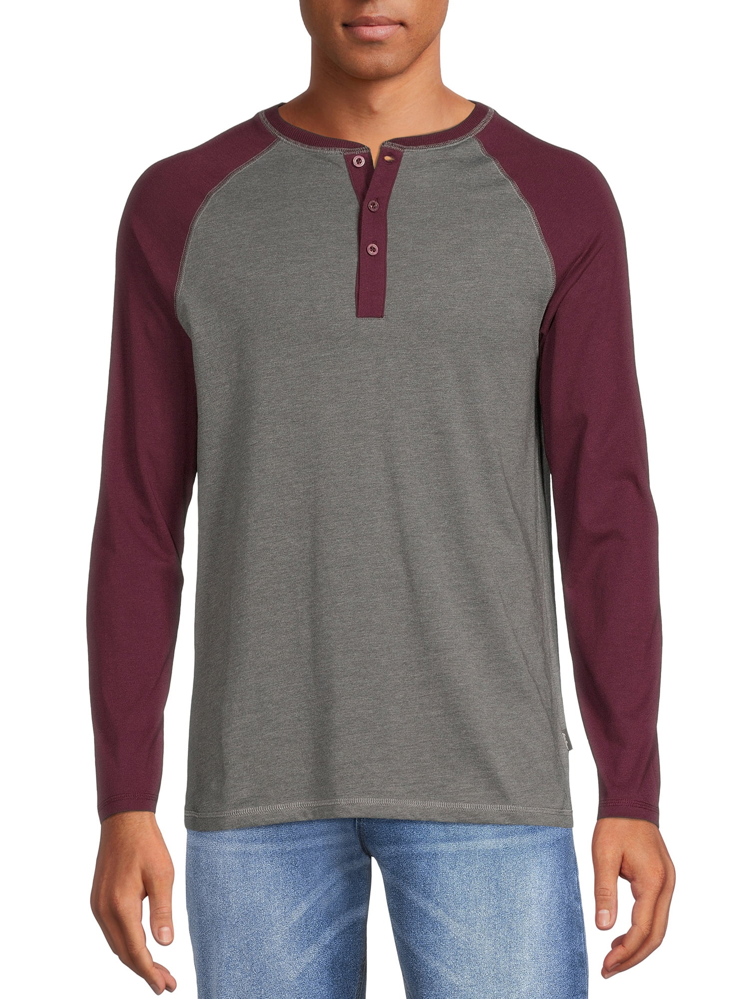 Eddie Bauer Men's Raglan Henley Shirt - Walmart.com