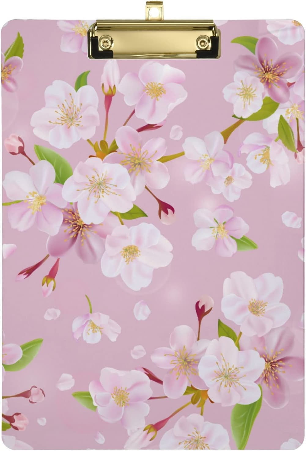 FMSHPON Cherry Blossom Spring Clipboard Hardboard Wood Nursing Clip ...