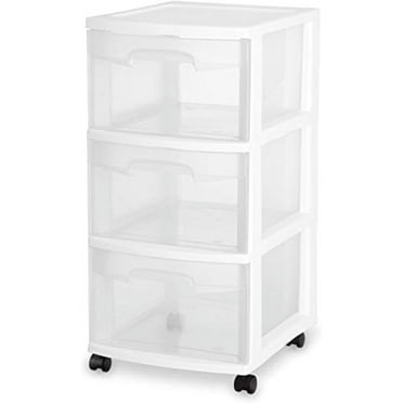 Rimax All-purpose Plastic Resin 3-Drawer Organizer Unit with Roller ...