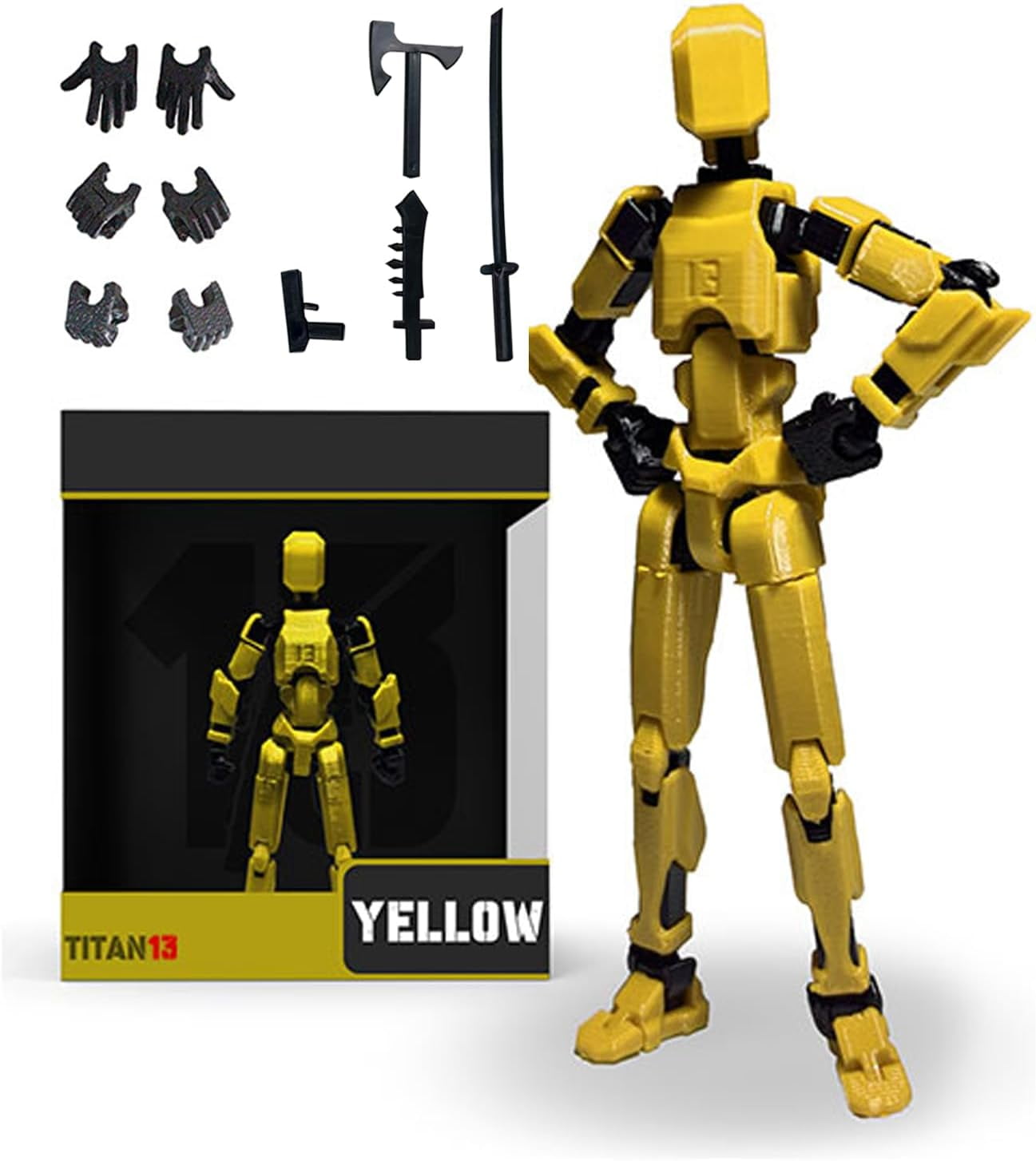 Figura de acción Titan 13, Figura de acción T13 Impreso en 3D Móvil con ...