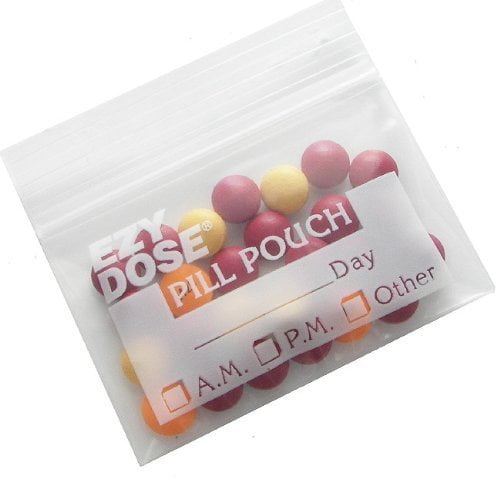 Plastic Pill Pouches 100ct (3 Pack) - Walmart.com - Walmart.com