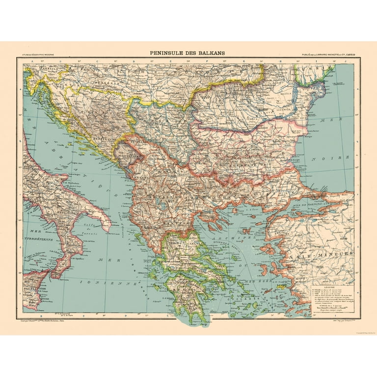 Balkan Peninsula Map Ww1