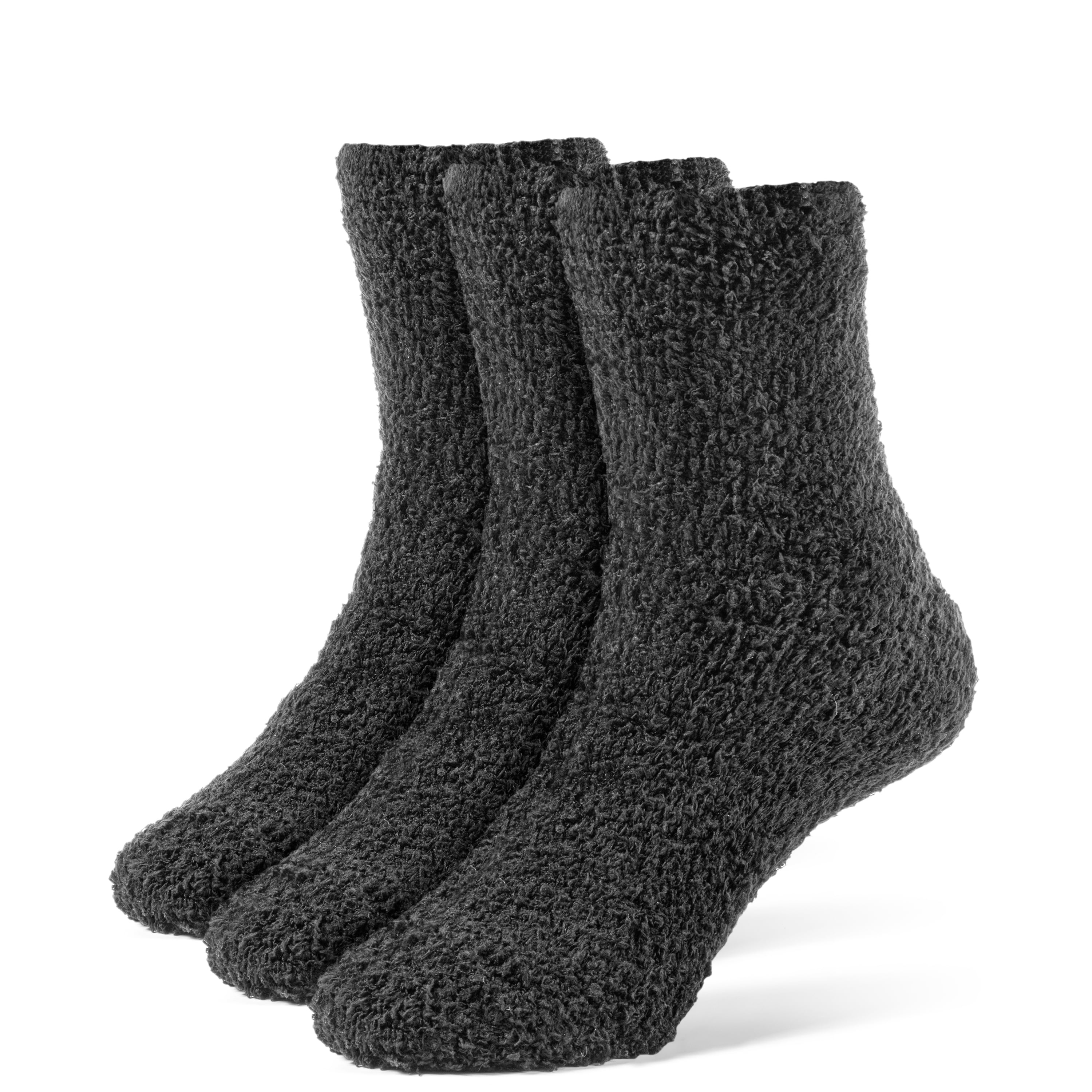 Galiva Girls' Fuzzy Quarter Cozy Socks - 3 Pairs - Walmart.com