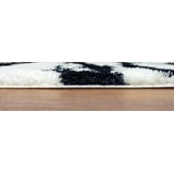 HR Luxurious Black and White Geometric Shag Rug - Soft High Pile, Non ...